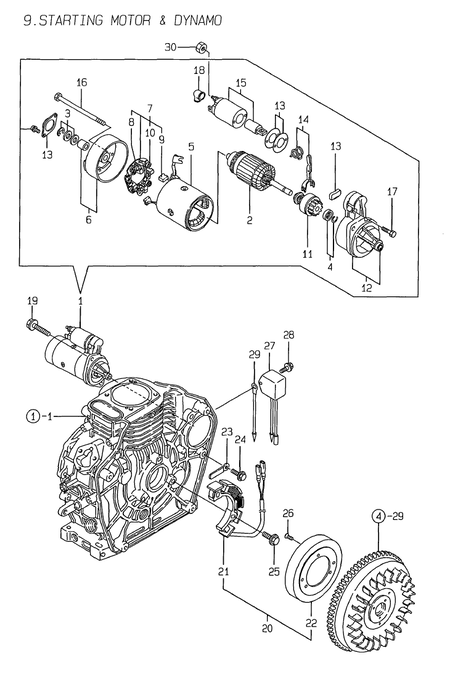 Shop STARTING MOTOR & DYNAMO (L48EE-DG) today | Yanmar US